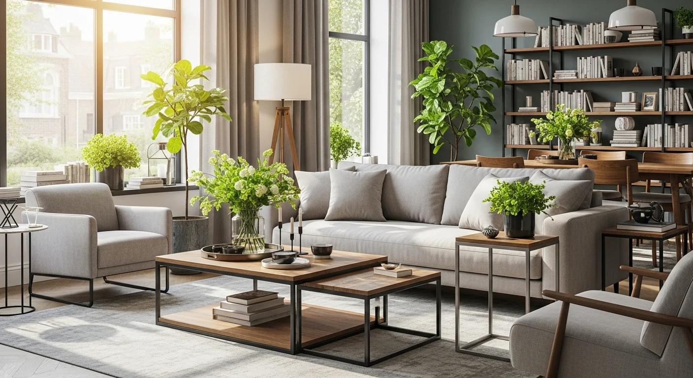 6 Living Room Table Ideas to Elevate Comfort & Functionality - HomlyDesign