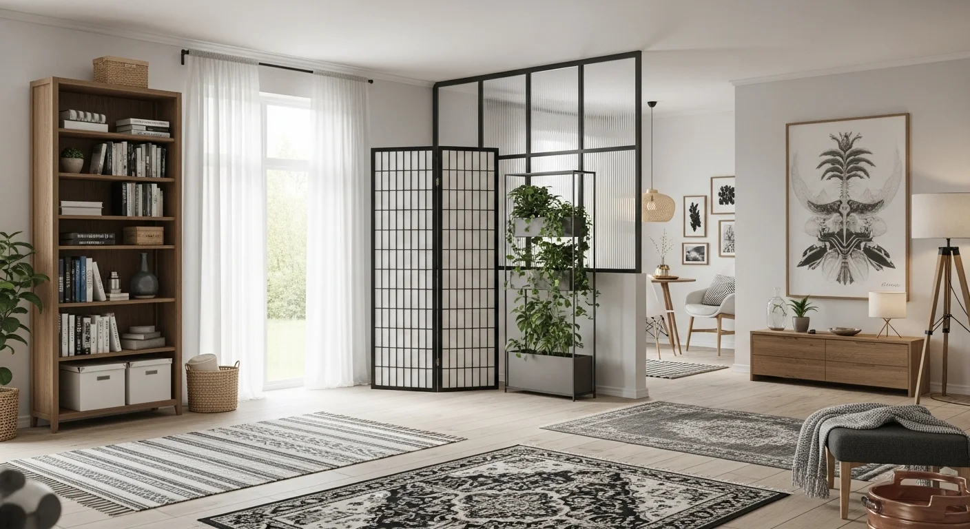 7 Stylish Living Room Divider Ideas You’ll Love - homly design