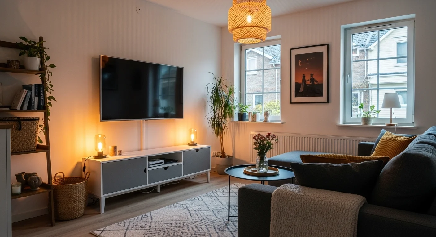 6 Ideas for Tiny Living Rooms with Big Screens - homly design