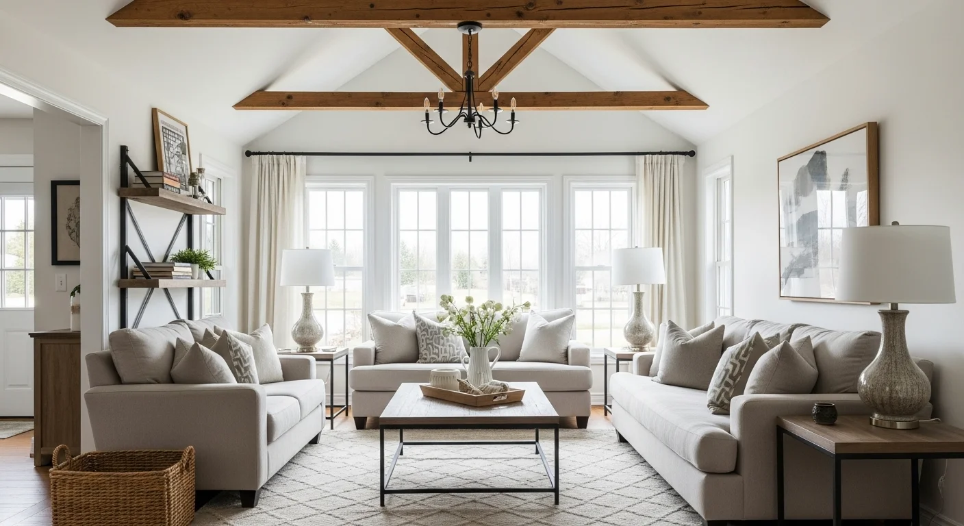 9 Half Vaulted Ceiling Living Room Designs - homly design